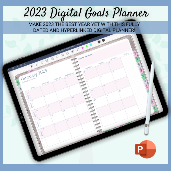 PLR 2023 Digital Goals Planner - My Digital Life Studio